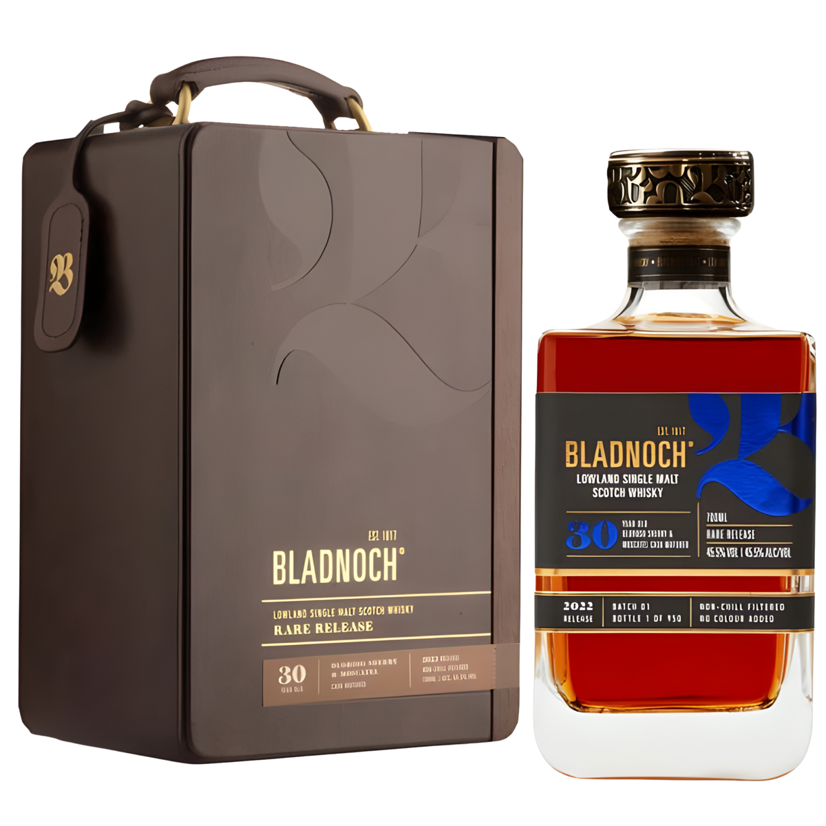Bladnoch 30 Years Single Malt Whisky 45.5% ABV 700ml — Asher.sg