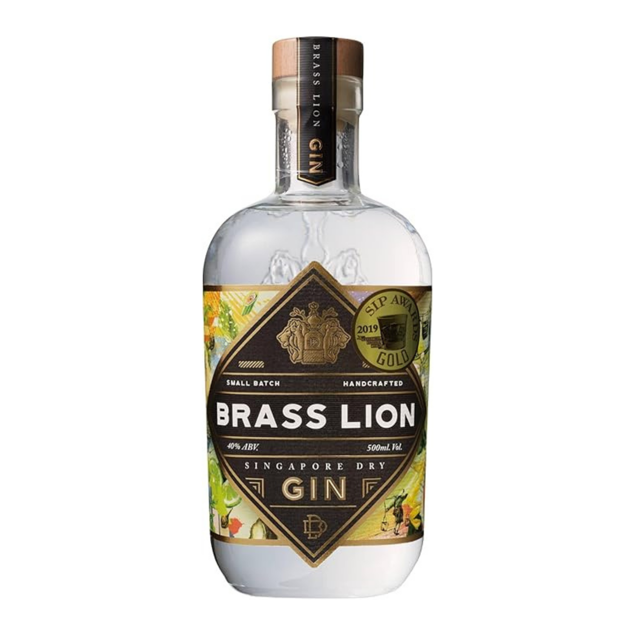 Brass Lion The Singapore Dry Gin 500ml — Asher.sg