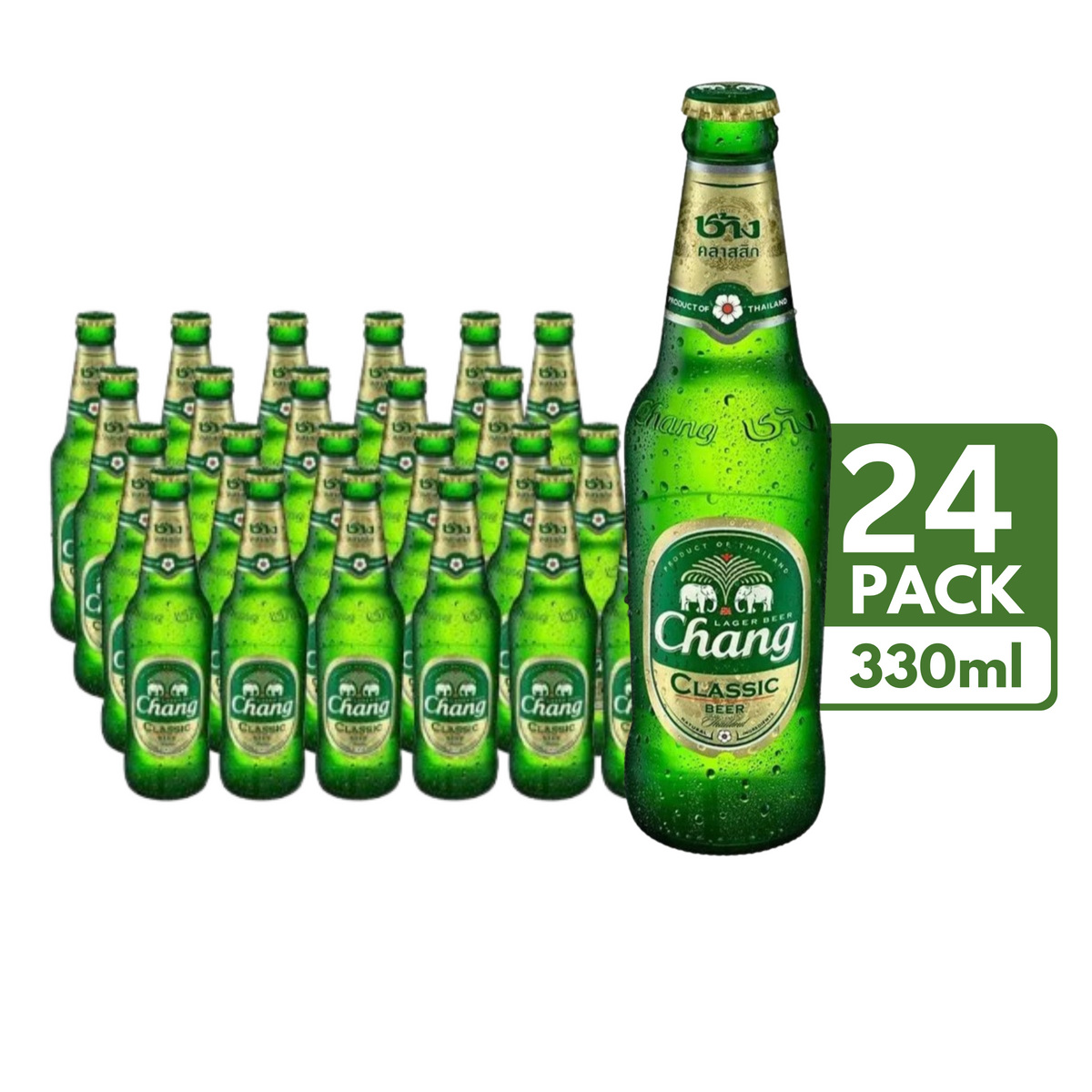 Chang Beer Bottles (24 X 330ml) — Asher.sg
