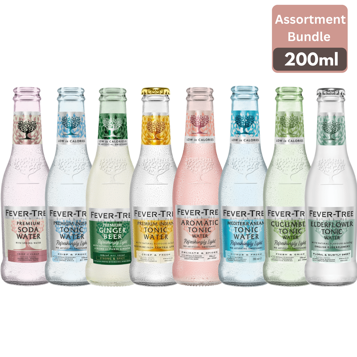 Fever Tree Bottles Assortment Bundle 1 Carton (24 x 200ml) — Asher.sg