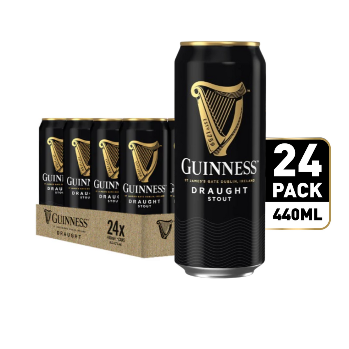 Guinness Draught Cans (24 X 440ml) — Asher.sg