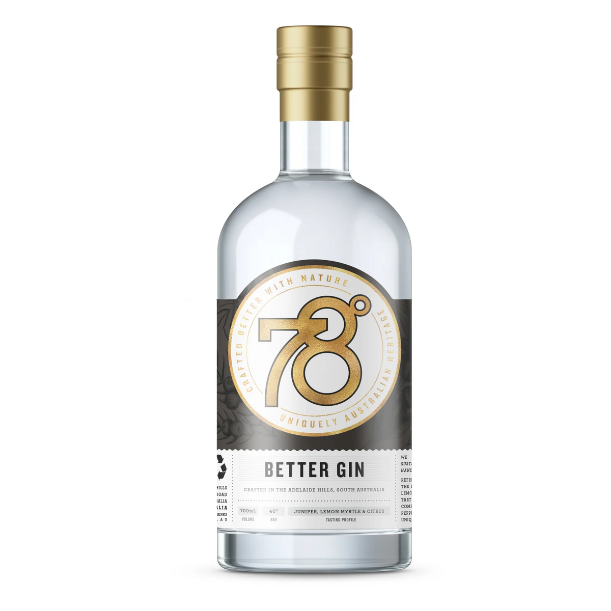 Adelaide Hills Distillery 78 Degrees Better Gin 700ml — Asher.sg