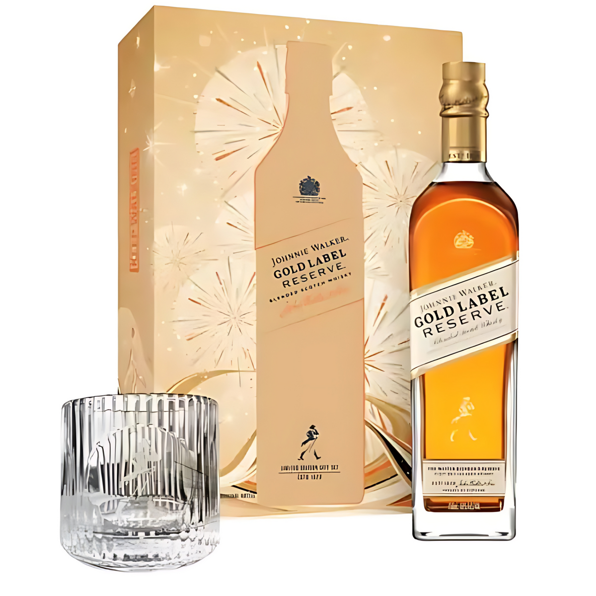 Johnnie Walker Gold Label Reserve Blended Whisky 750ml Gift Set With R ...