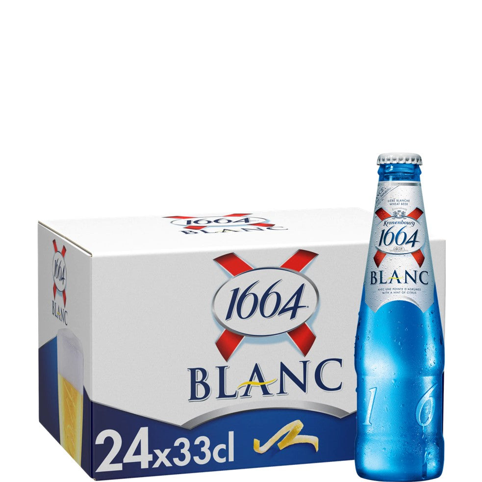 Kronenbourg 1664 Blanc Bottles ( 24 X 330ml ) — Asher.sg