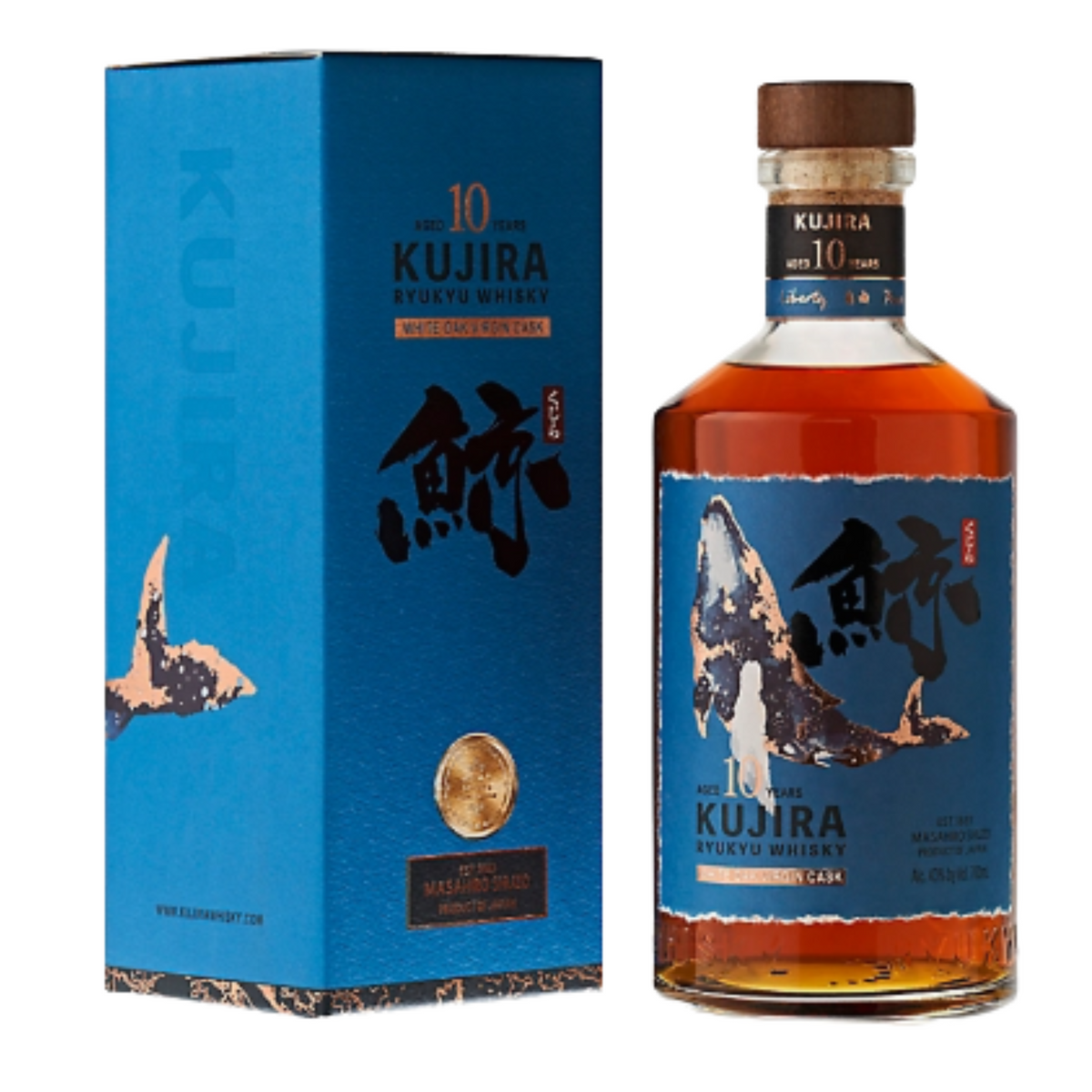 Kujira 10YO Ryukyu Whisky 700ml 43% w/box — Asher.sg
