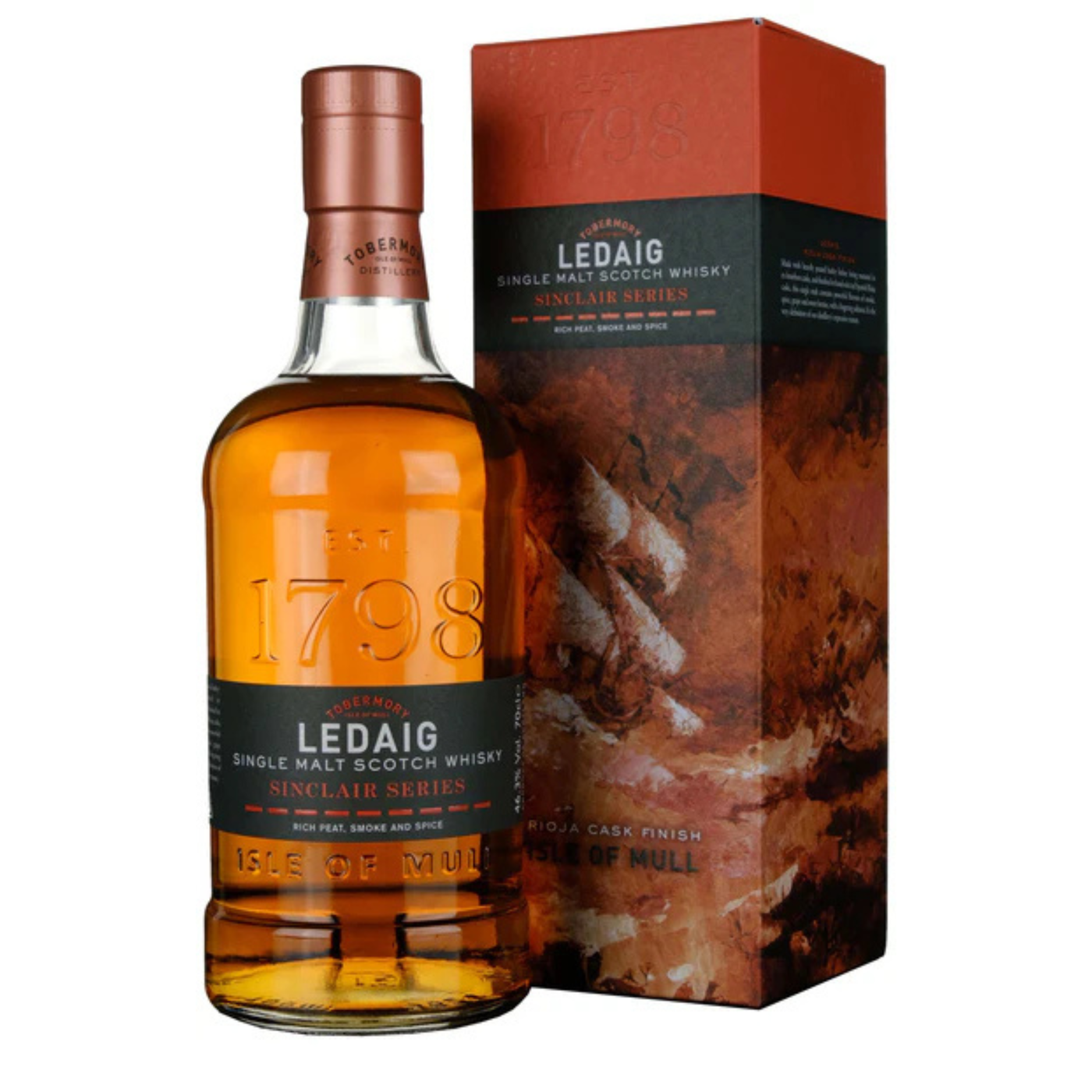 Ledaig Sinclair Series Rioja Cask Finish Single Malt 46.3% ABV 700ml ...