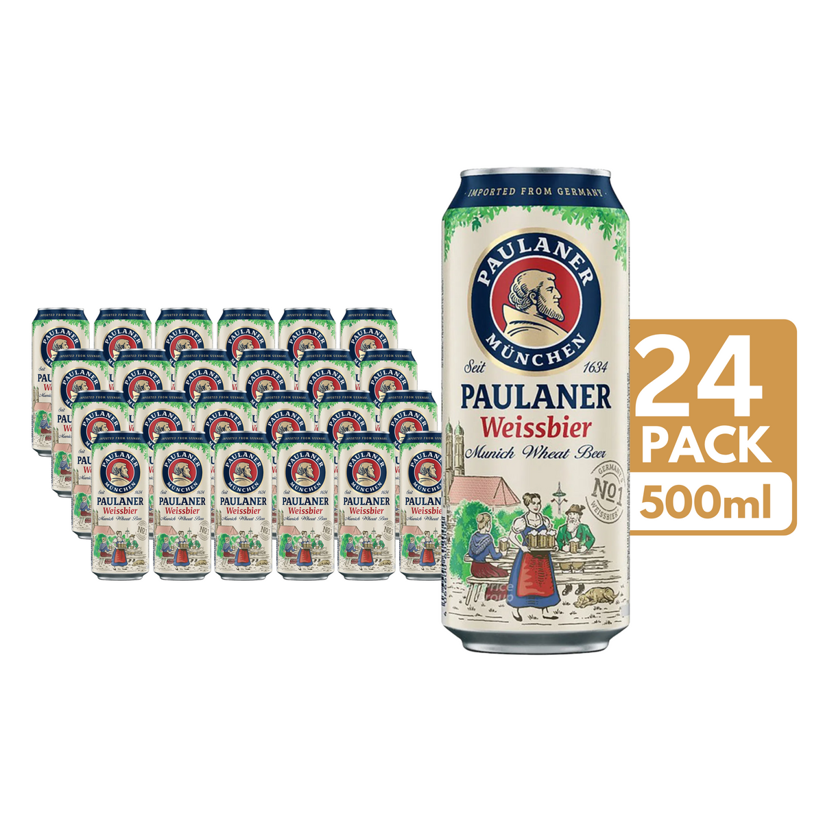 Paulaner Weissbier Can (24 x 500ml) — Asher.sg