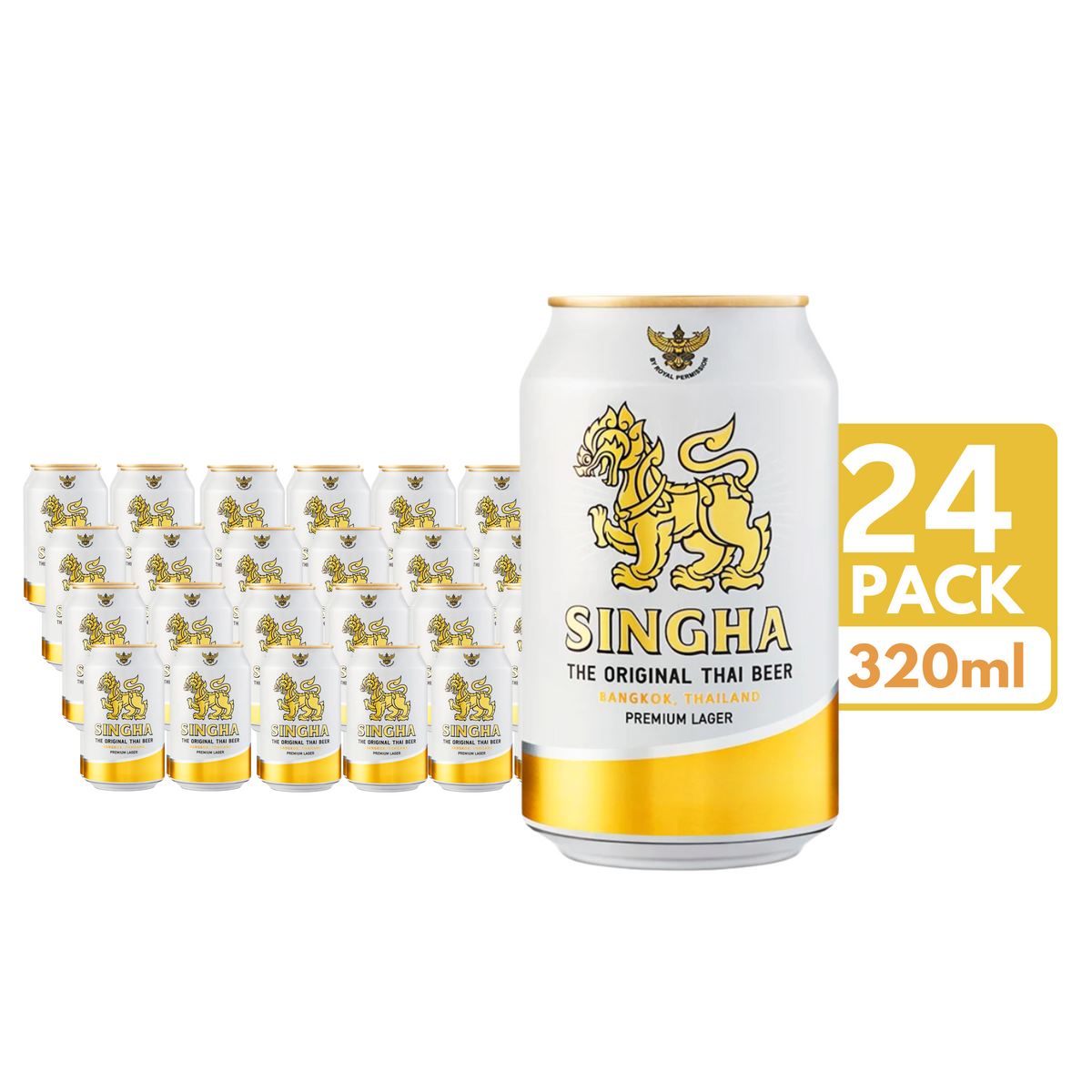 Singha Beer Cans (24 x 320ml) — Asher.sg