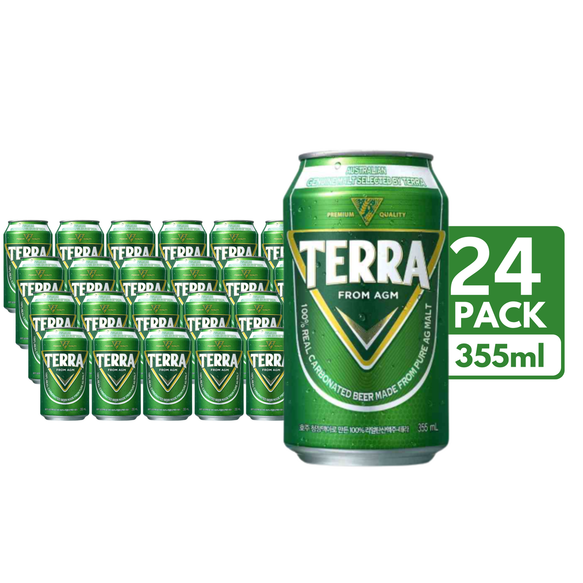 Terra Beer Cans (24 x 355ml) — Asher.sg