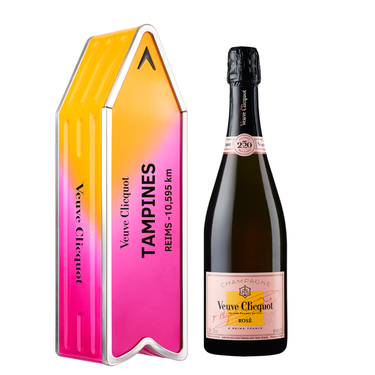 Veuve Clicquot Rose - Pink Label Arrow Gift Box Limited Edition (Custo ...