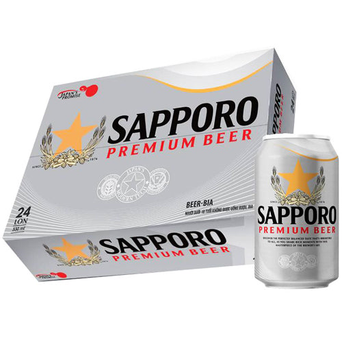 Sapporo Beer Cans ( 24 x 330ml ) — asherbws